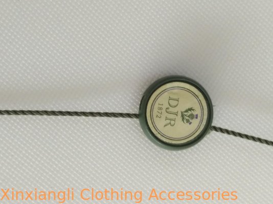 Safety Snap Lock Hang Tag String For Scarf Or Hats , Hang Tag Plastic String