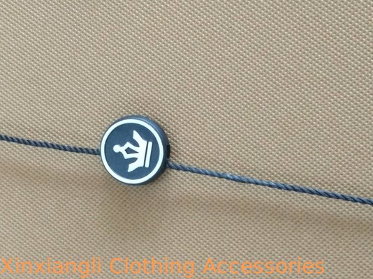 Washable Garment Hang Tag String Round / Oval / Square Shaped OEM Service
