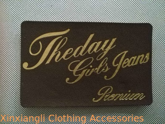 Custom Made PU Leather Patches For Clothing With Brand Logo Long Lasting