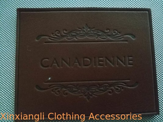 Band Logo Leather Patches For Clothing Denim Jeans / Hats / Luggage OEM