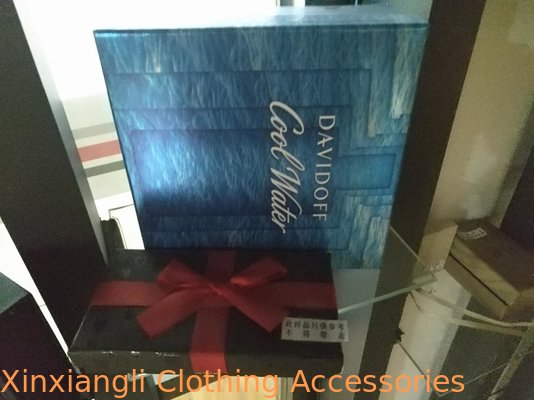 Square Hard Cardboard Gift Boxes With Lids For Tie Packaging Eco Friendly