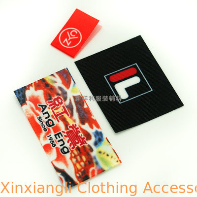 Washable PET Film Heat Transfer Clothing Labels , Heat Transfer Fabric Labels