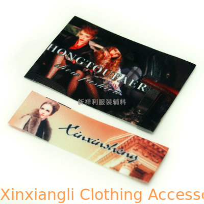 Custom Brand Tags Heat Transfer Clothing Labels With Screen / Offset Printing