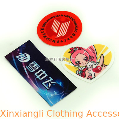 Custom Brand Tags Heat Transfer Clothing Labels With Screen / Offset Printing