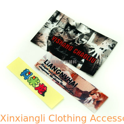 Heat Transfer Printing Brand Labels For Clothing , Heat Transfer Garment Labels