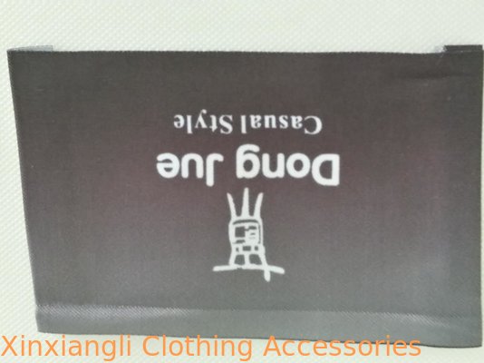 Heat Transfer Clothing Labels Silk Screen Sticker With Customized 3D LOGO / Color