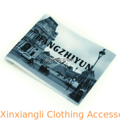 Silk Screen Print Heat Transfer Tags , Custom Decorative Patches For Clothes