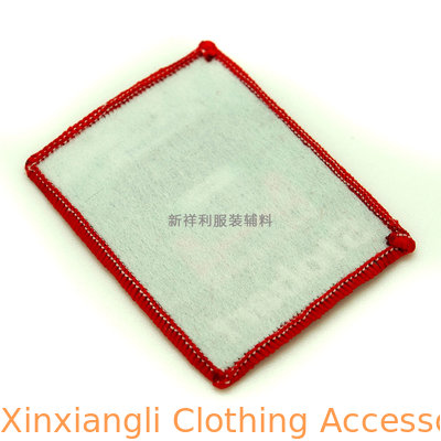 Customized Color Silk Screen Clothing Labels , Garment Heat Transfer Patches