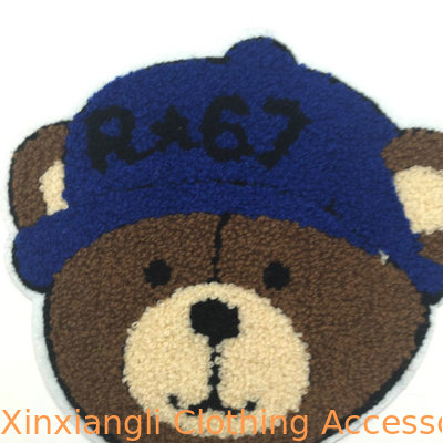 Custom Made Chenille Embroidery Patches , Cute Iron On Animal Appliques