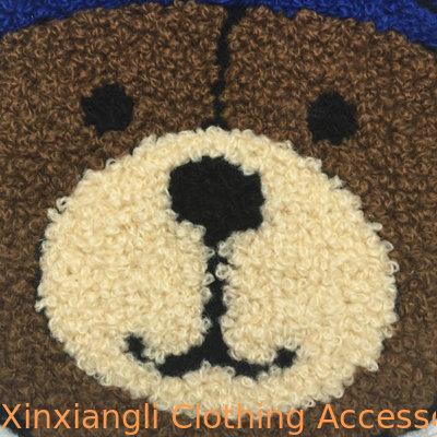 Custom Made Chenille Embroidery Patches , Cute Iron On Animal Appliques