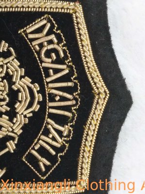 Gold And Silver Royal Navy Blazer Badges Embroidered Patches Customized Shape