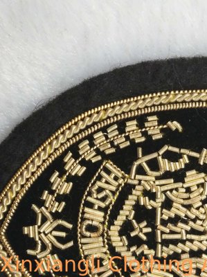 Gold And Silver Royal Navy Blazer Badges Embroidered Patches Customized Shape