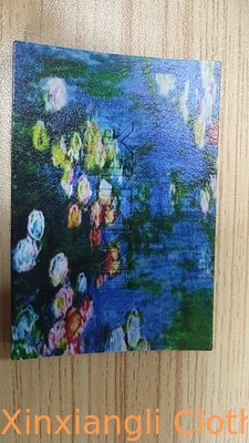 Pu patch, 6.5*4.5 cm, Thickness 1 mm, Debossed logo, Silk screen printing for Jeans, Coat, Hat and other Cloth