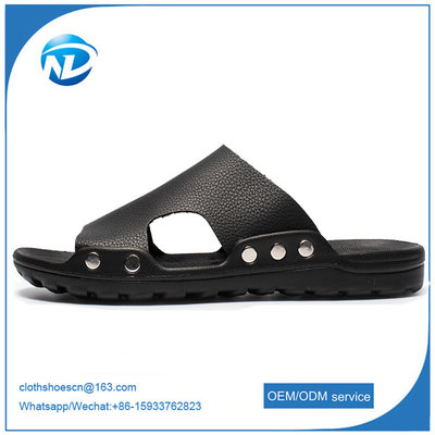 Soft Leather Upper PVC Outsole Sandals For Men supplier