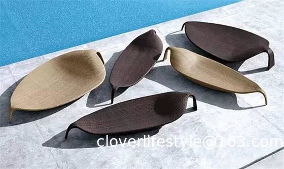 Leaf Style Wicker Sun Lounger by Clover Lifestyle