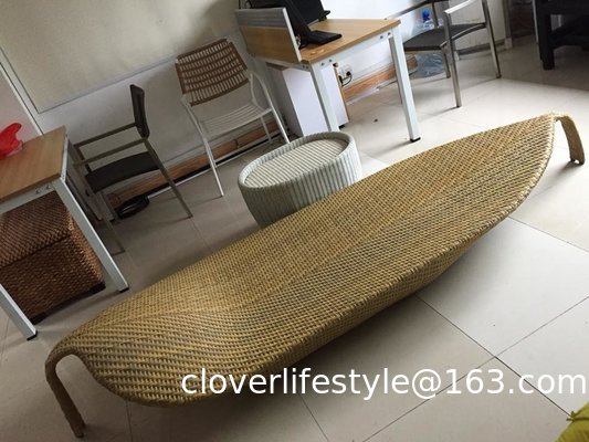 Leaf Style Wicker Sun Lounger by Clover Lifestyle