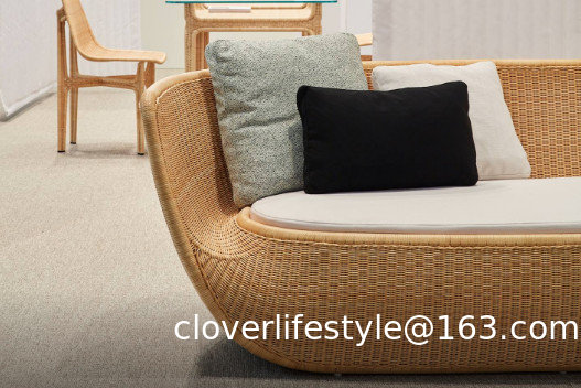 Handmade Round Rattan Furniture with Aluminum Frame by Clover Lifestyle
