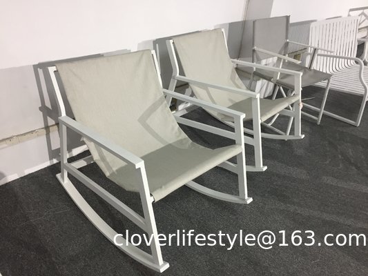 Rocking Chair with Aluminum frame + Textilene By Clover Lifestyle
