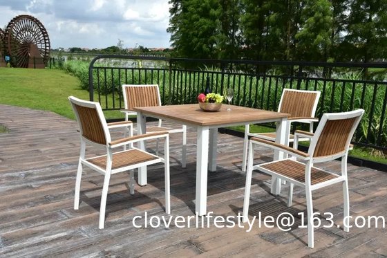 Teak wood Aluminum Dining Chair  for Hotel, Garden and Beach by Clover Lifestyle China Outdoor Furniture
