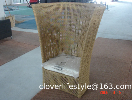 Wicker sun lounger high back luxury sofa for Hotel, Garden and Beach by Clover Lifestyle China Outdoor Furniture