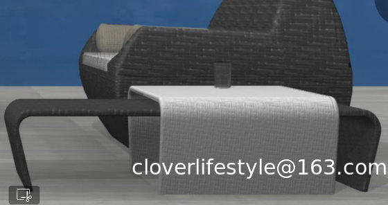 Bear flat wicker coffee table for Hotel, Garden and Beach by Clover Lifestyle Outdoor Furniture