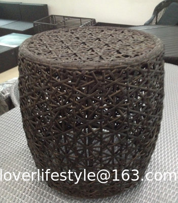Wicker end table with powder coating for Hotel, Garden and Beach by Clover Lifestyle China Outdoor Furniture