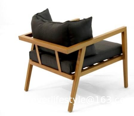 All aluminum cafe table wood printing  for Home. Hotel, Garden and Beach by Clover Lifestyle Outdoor Furniture