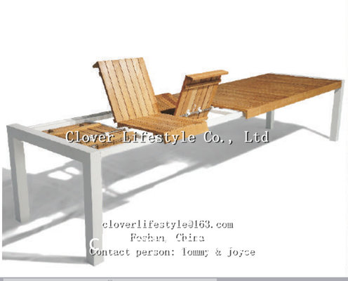 Flexible Teak wood dining table top for Home. Hotel, Garden and Beach by Clover Lifestyle Outdoor Furniture