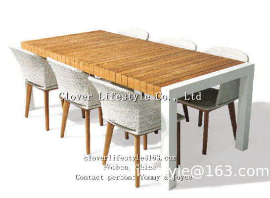 Flexible Teak wood dining table top for Home. Hotel, Garden and Beach by Clover Lifestyle Outdoor Furniture