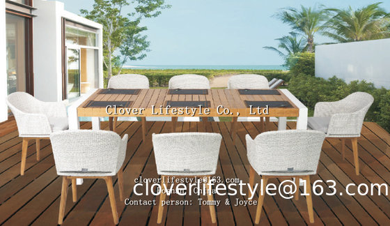 Flexible Teak wood dining table top for Home. Hotel, Garden and Beach by Clover Lifestyle Outdoor Furniture