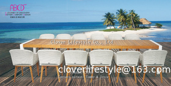 Flexible Teak wood dining table top for Home. Hotel, Garden and Beach by Clover Lifestyle Outdoor Furniture