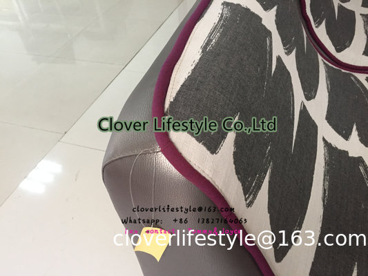 Soft fabric + leather sofa with fast dry foam  for Home. Hotel, Garden and Beach by Clover Lifestyle Outdoor Furniture
