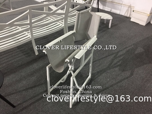 Folding textilene dining chair  for Home. Hotel, Garden and Beach by Clover Lifestyle Outdoor Furniture