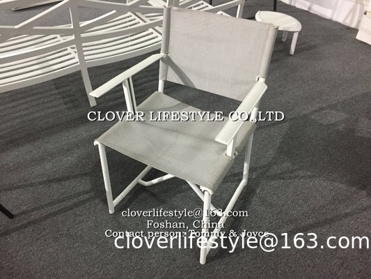 Folding textilene dining chair  for Home. Hotel, Garden and Beach by Clover Lifestyle Outdoor Furniture