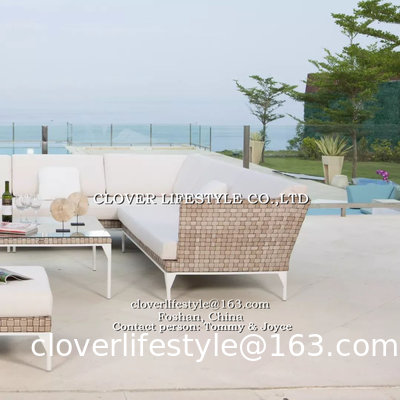 Flat wicker sofa set  for Home,  Hotel, Garden and Beach by Clover Lifestyle Outdoor Furniture China Leisure furniture