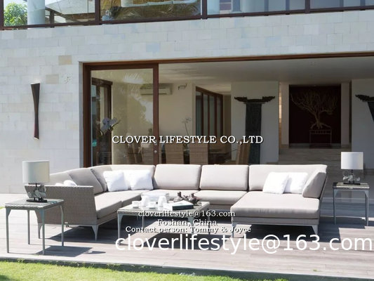 Flat wicker sofa set  for Home,  Hotel, Garden and Beach by Clover Lifestyle Outdoor Furniture China Leisure furniture