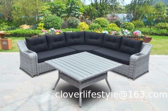 Leisure wicker sofa lounger coffee table for Home,  Hotel, Garden and Beach by Clover Lifestyle Outdoor Furniture China