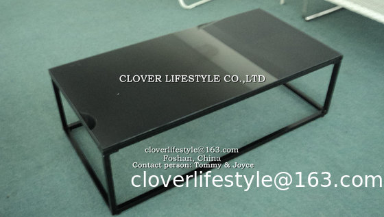 Glass aluminum modern coffee table for Hotel, Garden and Beach by Clover Lifestyle Outdoor Furniture Sofa Set