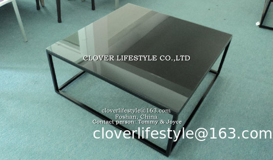 Glass aluminum modern coffee table for Hotel, Garden and Beach by Clover Lifestyle Outdoor Furniture Sofa Set
