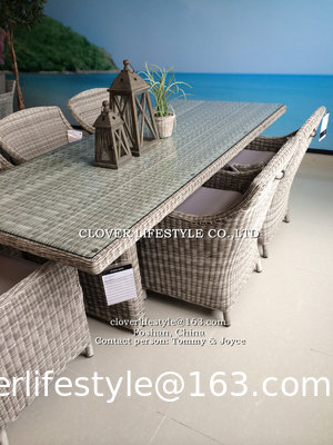 Round wicker dining table  for Home,Hotel,Garden and Beach by Clover Lifestyle Outdoor Furniture China Leisure furniture