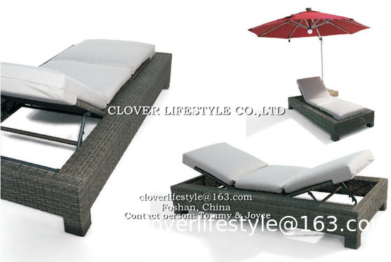 CK0567L Flat wicker single SUN BED for Hotel, Garden and Beach by Clover Lifestyle Outdoor Furniture China