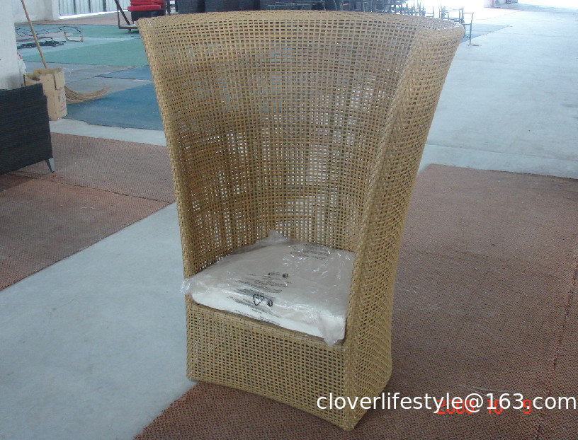 Wicker sun lounger high back luxury sofa for Hotel, Garden and Beach by Clover Lifestyle China Outdoor Furniture