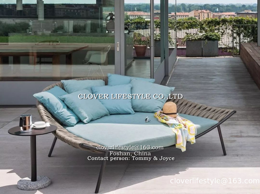 Rope Sun Lounger  for Hotel, Garden and Beach by Clover Lifestyle Outdoor Furniture China Leisure furniture