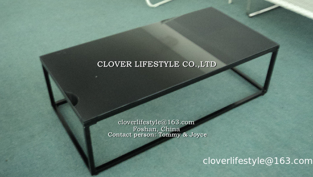 Glass aluminum modern coffee table for Hotel, Garden and Beach by Clover Lifestyle Outdoor Furniture Sofa Set