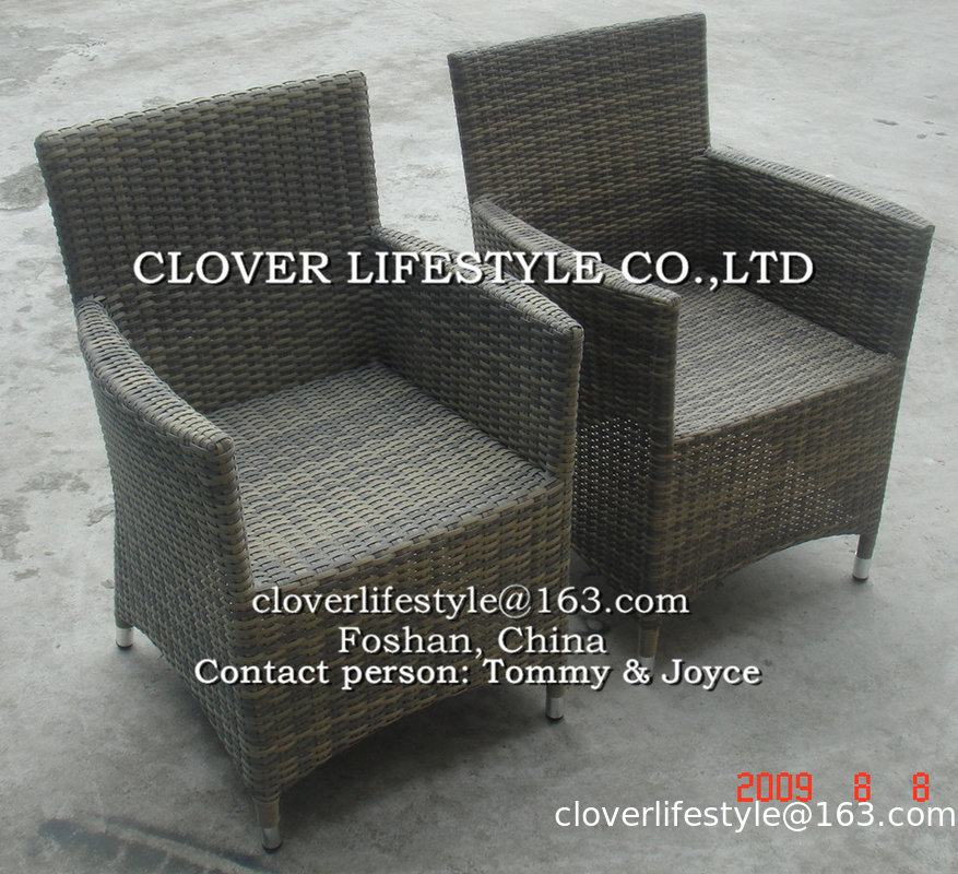 Flat rattan chair with aluminum frame for Home. Hotel, Garden and Beach by Clover Lifestyle Outdoor Furniture Leisure
