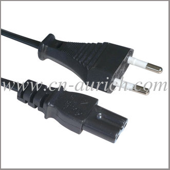 VDE European Power supply Cord with IEC320 C7, Power Adapter Cable AC Input Cord
