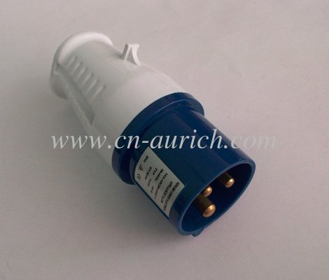 Power cables with industrial plug and socket