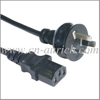 SAA approved IEC320 C13 power cord, Australian power cable with C13 connector