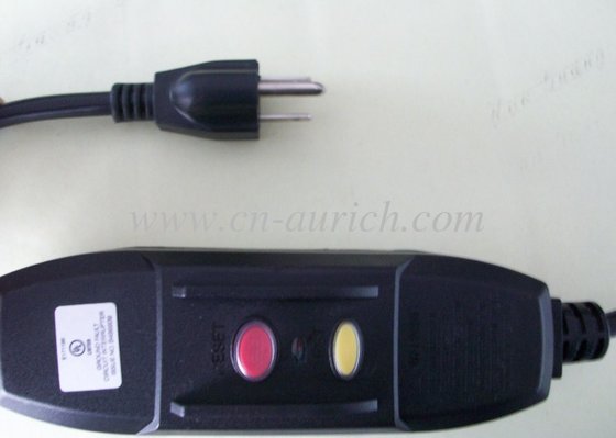 North American GFCI power cord with Nema 5-15p plug UL approved