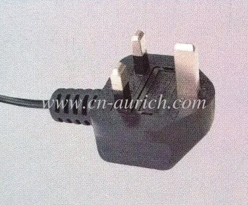 UK Non-Fused Power Cord Plug, BS1363A Moulded Plug